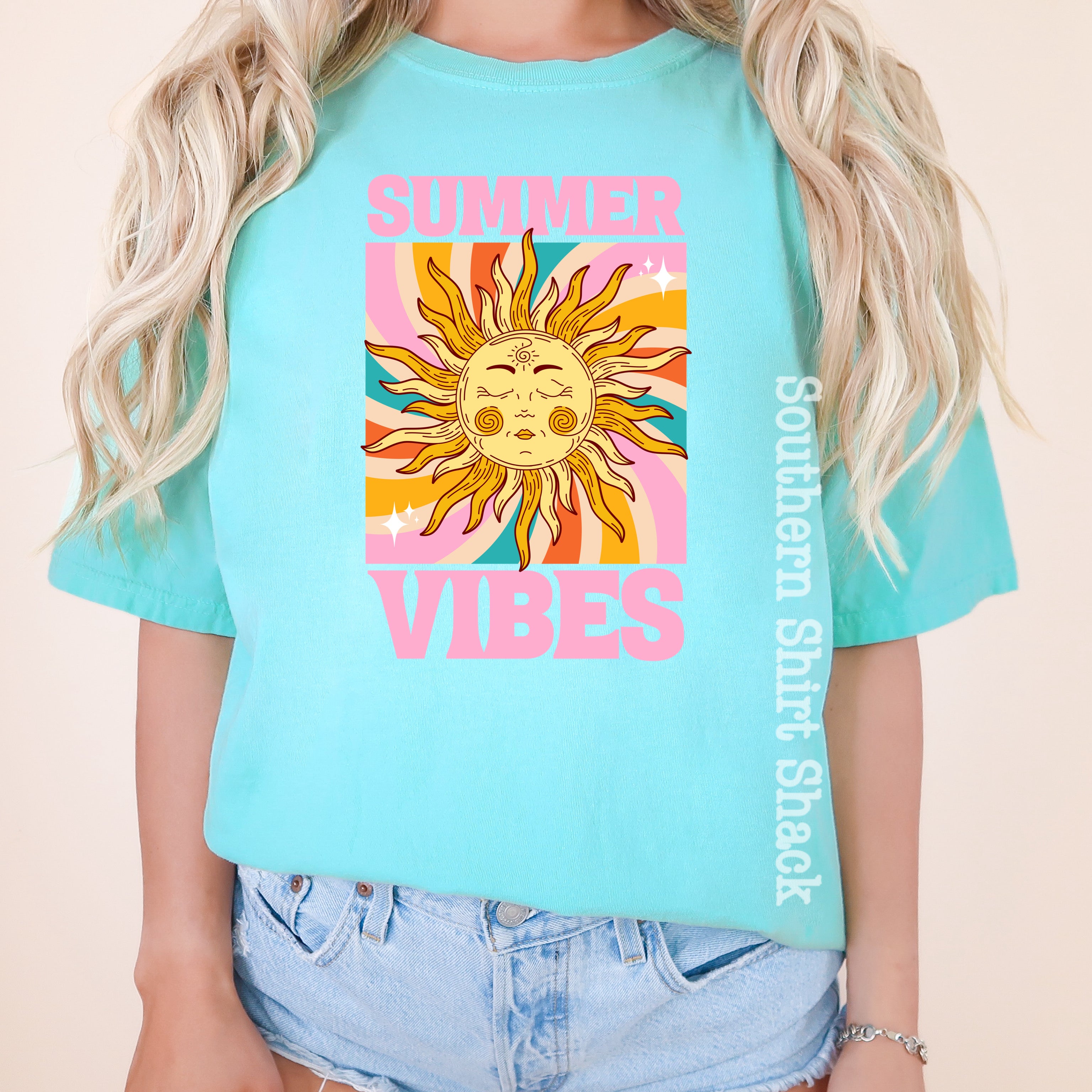 Retro Summer Vibes| Comfort Colors Tee – Southern Shirt Shack